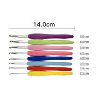 China TPR Knitting Needles and Aluminum Crochet Hooks Set for Wool Blended Yarn Crafting for sale