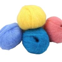 China Hand knitting and weaving New good quality hairy wool mohair blended yarn for sale