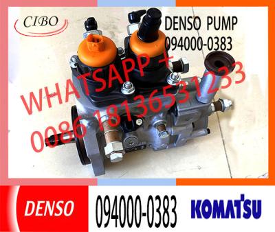 China 094000-0383 DENSO Diesel Engine Fuel pump 094000-0383 6156-71-1112 for KOMATSU excavator PC400-7 PC450-7 for sale
