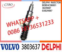China Common Rail Fuel Diesel Injector BEBE4C08001 3803637 3829087 03829087 E1 for VOL truck 16 LITRE INDUSTRIAL for sale