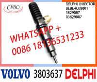 China Common Rail Fuel Diesel Injector BEBE4C08001 3803637 3829087 03829087 E1 for VOL truck 16 LITRE INDUSTRIAL for sale