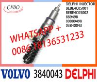 China Common Rail Fuel Diesel Injector BEBE4C05001 BEBE4C05002 3840043 889498 03840043 E1 for VOL TRUCK 9.0 LITRE MARINE for sale