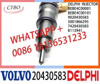 China Common Rail Fuel Diesel Injector BEBE4C00001 BEBE4C00101 20430583 8113941 5001866295 9020430583 E1 for  VOL D12 TRUCK for sale