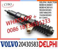 China Common Rail Fuel Diesel Injector BEBE4C00001 BEBE4C00101 20430583 8113941 5001866295 9020430583 E1 for  VOL D12 TRUCK for sale