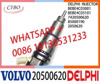 China Common Rail Fuel Diesel Injector BEBE4C03001 BEBE4C03101 20500620 85000190 7420500620  E1 for  VOL 9.0 LITRE TRUCK for sale