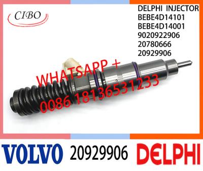 China Common Fuel Diesel Injector 20929906 BEBE4D14101 BEBE4D14001 9020922906 20780666 E3.18  for VOL D16 3512 TIER 3 for sale