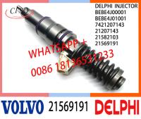 China Fuel Diesel Injector 21569191 BEBE4J00001 BEBE4J01001 21207143 21582103 7421207143 E3.18 for VOL MD11 EURO 5 HIGH POWE for sale