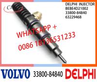 China 33800-84840 63229468 BEBE4D21002 Fuel engine Diesel Injector 33800-84840 BEBE4D21002 63229468 E3.18 for HYUNDAI L ENGINE for sale