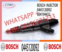 China High Quality New Diesel Fuel Injector 0445120092 Common Rail Injector 504 194 432 For  FLAT for sale