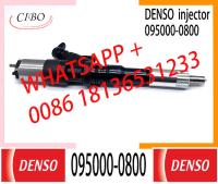 China Injector nozzle 095000-0800 6156-11-3100 for Komatsu Excavator SA60125E-3, PC450LC-7 Common rail Injector 6156113100 for sale