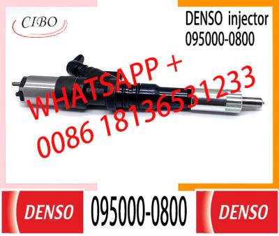 China Injector nozzle 095000-0800 6156-11-3100 for Komatsu Excavator SA60125E-3, PC450LC-7 Common rail Injector 6156113100 for sale