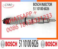 China fast dispatch diesel fuel injector 0445120031 51 10100 6026 for MAN truck for sale