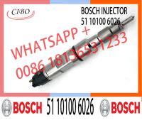 China fast dispatch diesel fuel injector 0445120031 51 10100 6026 for MAN truck for sale