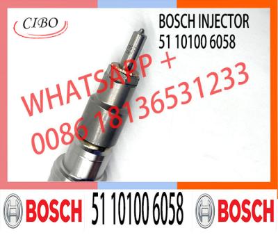 China New Diesel Engine Fuel Injector 0445120068 Common Rail Injector 0 445 120 068 51 10100 6058 For Man for sale