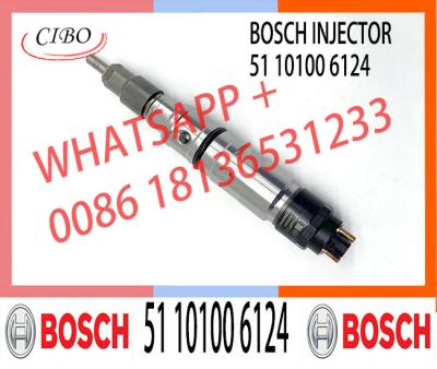 China good injector C.R.fuel injector 0445120220 0445120319 51 10100 6124 fit for MAN TRUCK for sale
