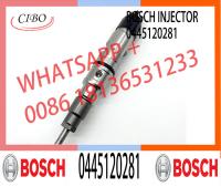 China high quality hot selling aly hine Diesel Common Rail Injector 0445120281 Nozzle DLLA145P2158 Valve FOORJ02410 for sale