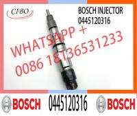 China 0445120316 Durable engine parts diesel common rail injector fuel 0445120316 For Truck for sale
