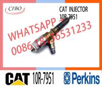 China C4.2 common rail fuel injector 10R-7951 fuel injector 3264756 326-4756 for 312D excavator for sale