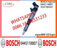 China Diesel Common Rail Injector 0445110029 0986435010 0445110007 3537785437 for BMW 3.0D for sale