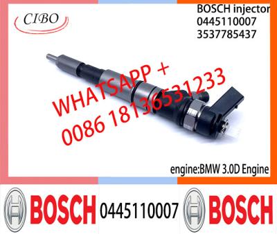 China Diesel Common Rail Injector 0445110029 0986435010 0445110007 3537785437 for BMW 3.0D for sale