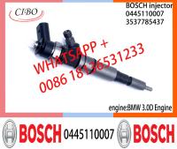 China Diesel Common Rail Injector 0445110029 0986435010 0445110007 3537785437 for BMW 3.0D for sale