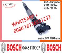 China Diesel Common Rail Injector 0445110029 0986435010 0445110007 3537785437 for BMW 3.0D for sale