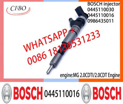 China Diesel Common Rail Injector 0445110030 0445110016 0986435011 for MG 2.0CDTI/2.0CDT for sale