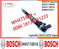 China Diesel Common Rail Injector 0445110030 0445110016 0986435011 for MG 2.0CDTI/2.0CDT for sale