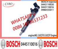 China Diesel Common Rail Injector 0445110030 0445110016 0986435011 for MG 2.0CDTI/2.0CDT for sale