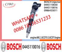 China Diesel Common Rail Injector 0445110030 0445110016 0986435011 for MG 2.0CDTI/2.0CDT for sale