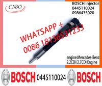 China Diesel Common Rail Injector 0445110024 0445110025 0986435029 A6110700687 for Mercedes-Benz 2.0CDi/2.2CDi/2.7CDi for sale