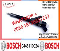 China Diesel Common Rail Injector 0445110024 0445110025 0986435029 A6110700687 for Mercedes-Benz 2.0CDi/2.2CDi/2.7CDi for sale