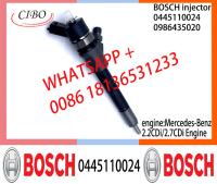 China Diesel Common Rail Injector 0445110024 0445110025 0986435029 A6110700687 for Mercedes-Benz 2.0CDi/2.2CDi/2.7CDi for sale