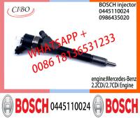China Diesel Common Rail Injector 0445110024 0445110025 0986435029 A6110700687 for Mercedes-Benz 2.0CDi/2.2CDi/2.7CDi for sale