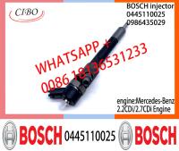 China Diesel Common Rail Injector 0445110024 0445110025 0986435029 098643502 A6110700687for Mercedes-Benz 2.0CDi/2.2CDi/2.7CDi for sale