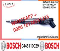 China Diesel Common Rail Injector 0445110029 0445110007 0445110041 0445110049 0445110037 0986435010 for BMW 3.0D for sale
