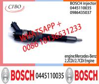 China Diesel Common Rail Injector 0445110034 0445110035 0445110095 0445110096 0986435037 for Mercedes-Benz 2.2CDi/2.7CDi for sale
