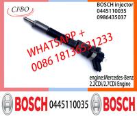 China Diesel Common Rail Injector 0445110034 0445110035 0445110095 0445110096 0986435037 for Mercedes-Benz 2.2CDi/2.7CDi for sale