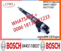 China Diesel Common Rail Injector 0445110029 0445110007 0445110037 0445110041 93171707 R1590076 13537785983 for BMW 3.0D for sale