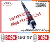 China Diesel Common Rail Injector 0445110039 0986435018 0986435019 13537785573 13537785984 13534701464 for BMW/LAND ROVER 3.0D for sale