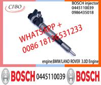 China Diesel Common Rail Injector 0445110039 0986435018 0986435019 13537785573 13537785984 13534701464 for BMW/LAND ROVER 3.0D for sale