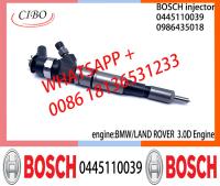 China Diesel Common Rail Injector 0445110039 0986435018 0986435019 13537785573 13537785984 13534701464 for BMW/LAND ROVER 3.0D for sale