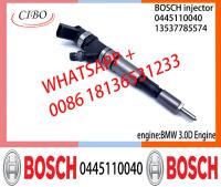 China Diesel Common Rail Injector0445110040 13537785574 0445110041 0986435095 13537785985 for BMW 3.0D for sale