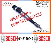 China Diesel Common Rail Injector0445110040 13537785574 0445110041 0986435095 13537785985 for BMW 3.0D for sale