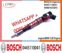 China Diesel Common Rail Injector 0445110041 0986435095 0445110048 0986435094 0445110040 13537785574 for BMW 3.0D for sale