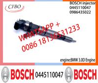 China Diesel Common Rail Injector 0445110047 0986435022 13534701464 0445110039 0986435018 for BMW/LAND ROVER 3.0D for sale