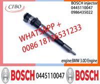 China Diesel Common Rail Injector 0445110047 0986435022 13534701464 0445110039 0986435018 for BMW/LAND ROVER 3.0D for sale