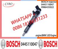 China Diesel Common Rail Injector 0445110047 0986435022 13534701464 0445110039 0986435018 for BMW/LAND ROVER 3.0D for sale