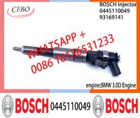 China Diesel Common Rail Injector 0445110046 0445110049 93169141 0445110048 0986435094 0445110047 0986435022 for BMW 3.0D for sale