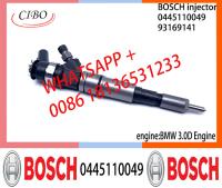 China Diesel Common Rail Injector 0445110046 0445110049 93169141 0445110048 0986435094 0445110047 0986435022 for BMW 3.0D for sale